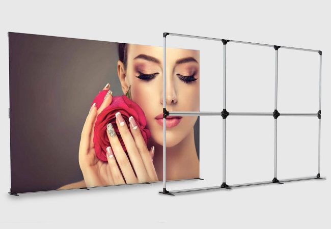 Flextile large-format pre-assembled stands l S’com Services